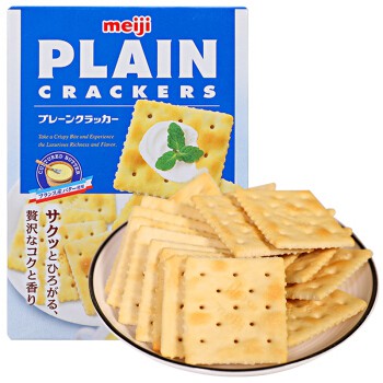 Meiji Plain Crackers Biscuits Japan Original / Oats / Sesame Meiji ...