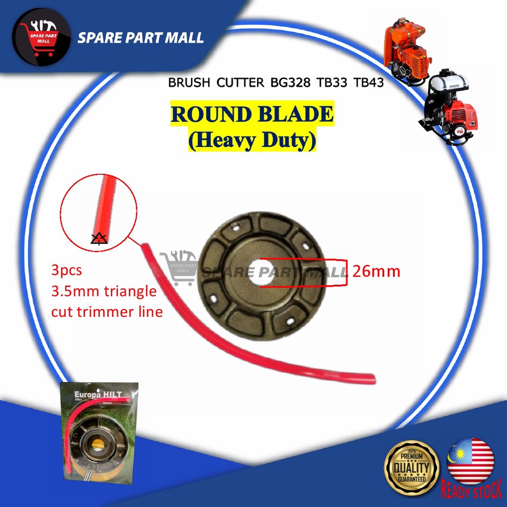 BRUSH CUTTER:8HOLE ROUND BLADE/ CUTTER PLATE GRASS CUTTING DISC LAWN ...