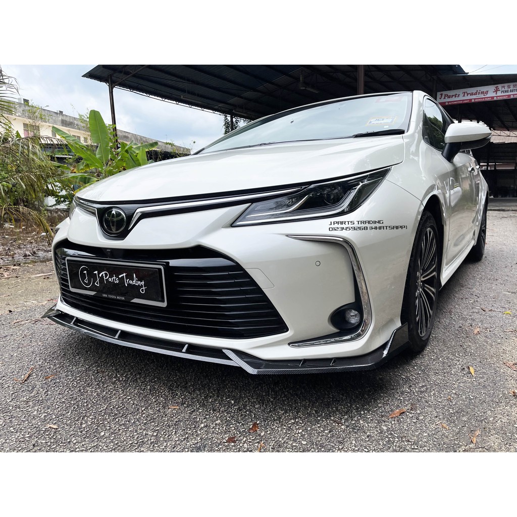 Toyota Corolla Altis Front Diffuser Lips Skirt Skirting 2018 2019 2020 ...