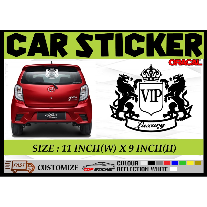 VIP LUXURY CAR STICKER AKSESORI KERETA STICKERS | Shopee Malaysia