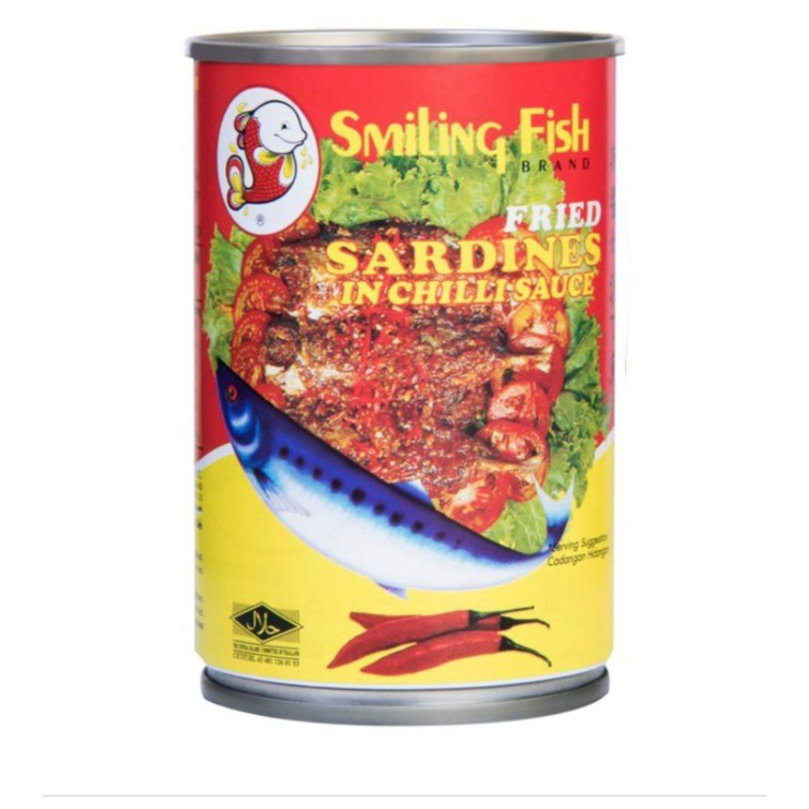 (EXP DATE FROM NOV 2026) [HALAL] Sardin Smiling Fish Brand Fried ...