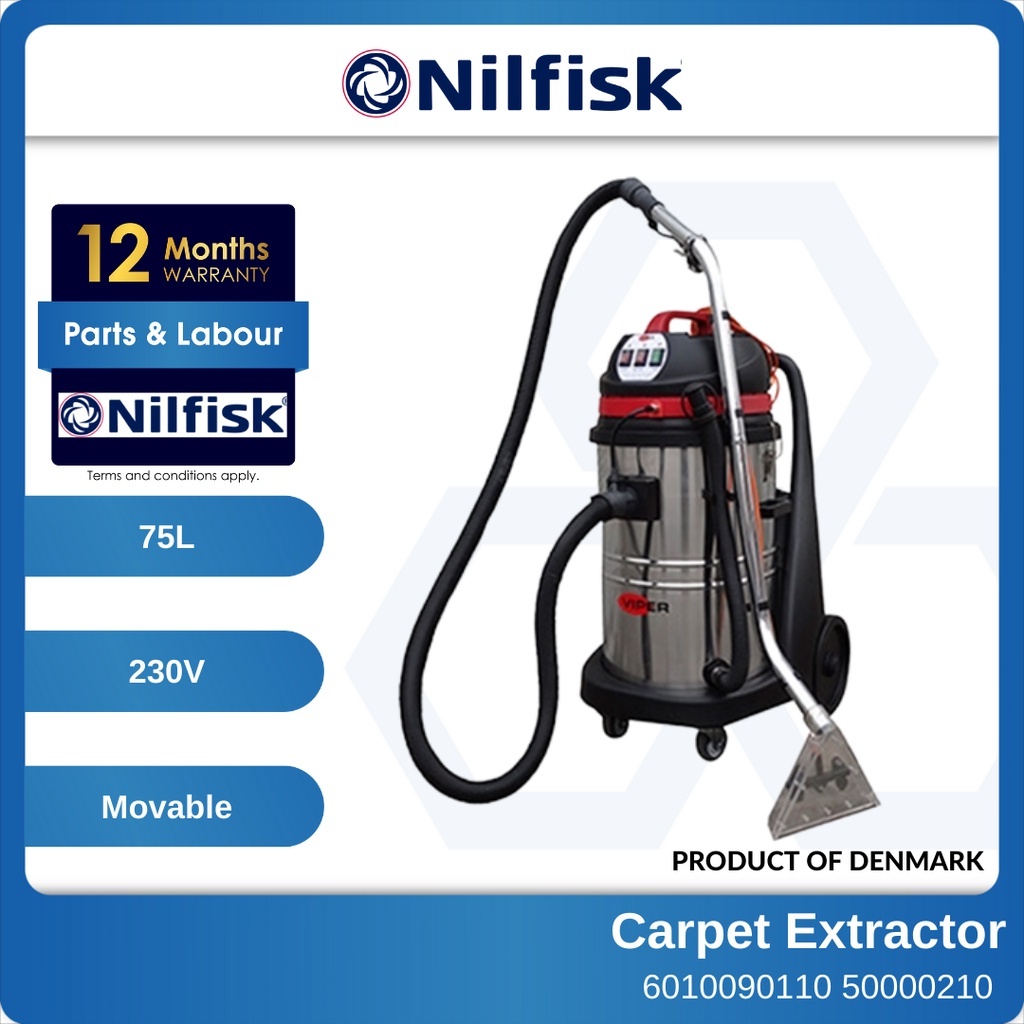NILFISK Viper Carpet Extractor CAR275-EU 75L 230V 50/60HZ 50000210 ...