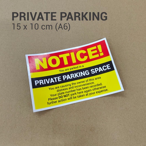 [ STICKER NO PARKING ] Sticker Warning No Parking Park Like An Idiot ...
