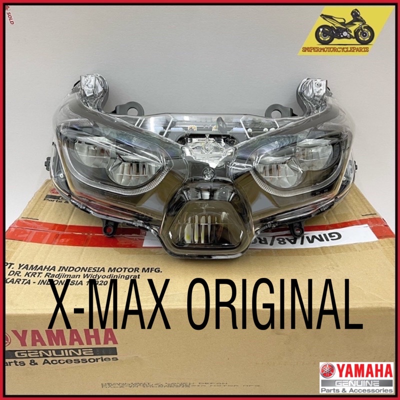 [100% ORIGINAL] XMAX X-MAX 250 HEAD LIGHT ASSY LAMPU DEPAN YAMAHA XMAX HEAD LAMP B74 H4300 00 ...