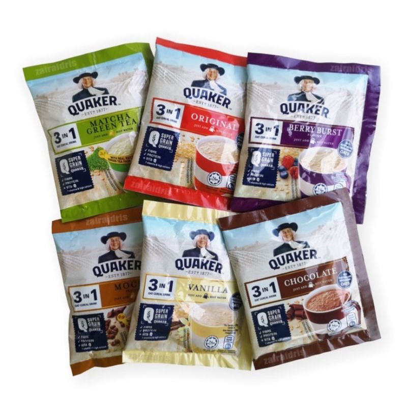 Quaker Oat Cereal Drink 3-in-1 Big Pack / Mix Pack | Shopee Malaysia