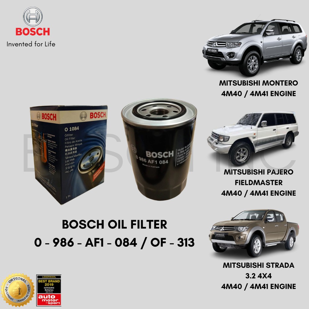 Bosch OIL FILTER O1084 for Mitsubishi MONTERO, Mitsubishi PAJERO ...
