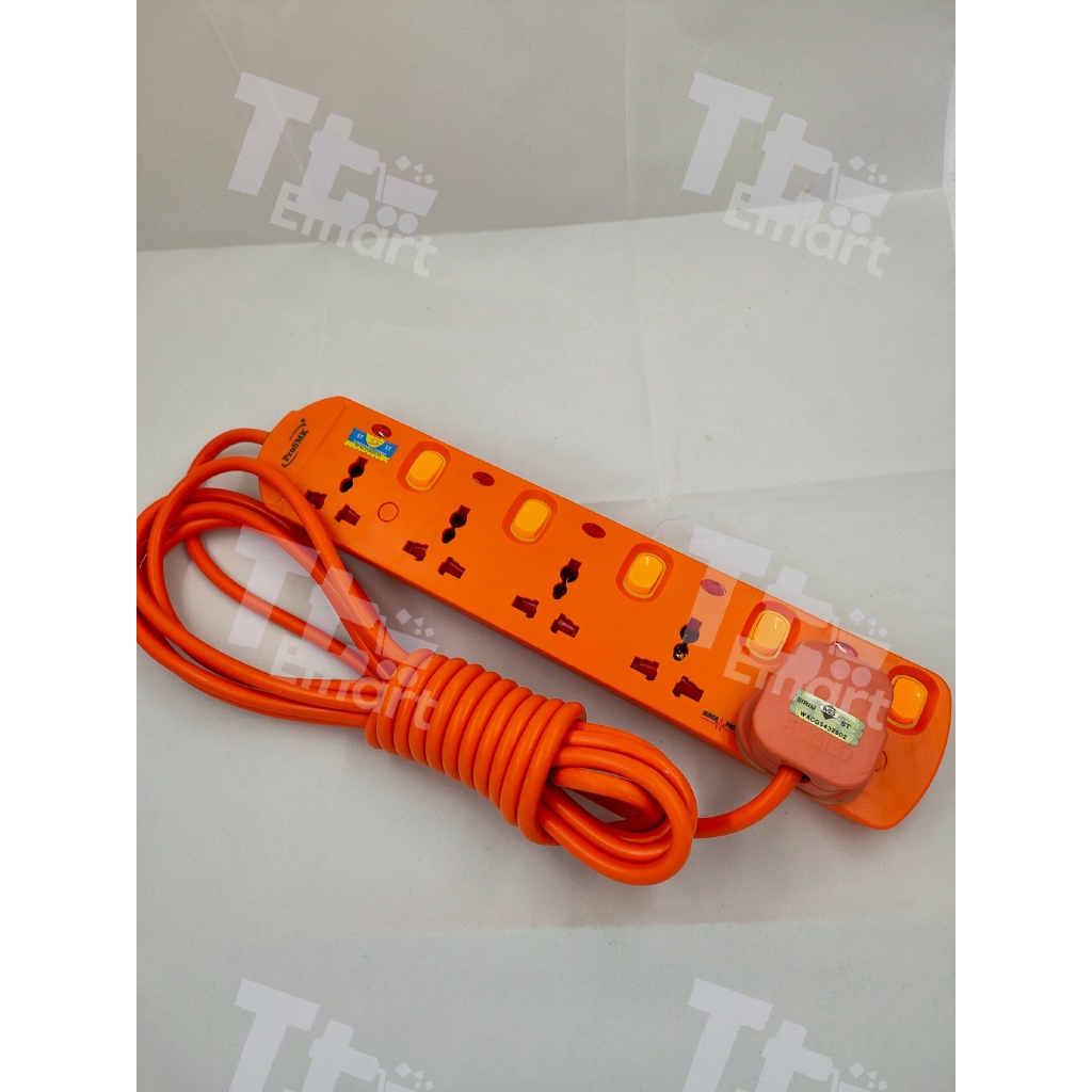 Trailing Socket ProSMK Multi (O) 1.25mm cable 5meter / Extension Wayar ...