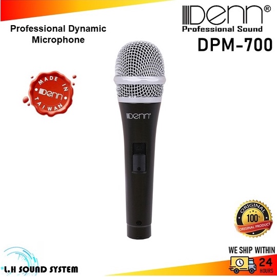 DENN DPM-700 Wired Professional Dynamic Microphone Made In Taiwan ...