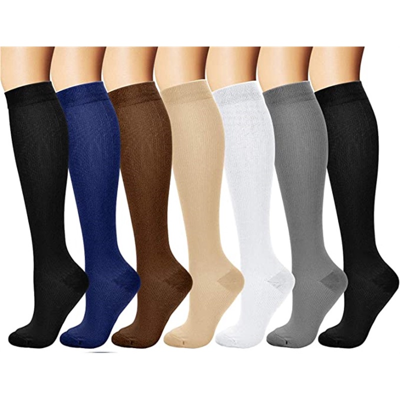 Compression Socks Stoking Muslimah Women's Slim Beauty Terapi Solid ...