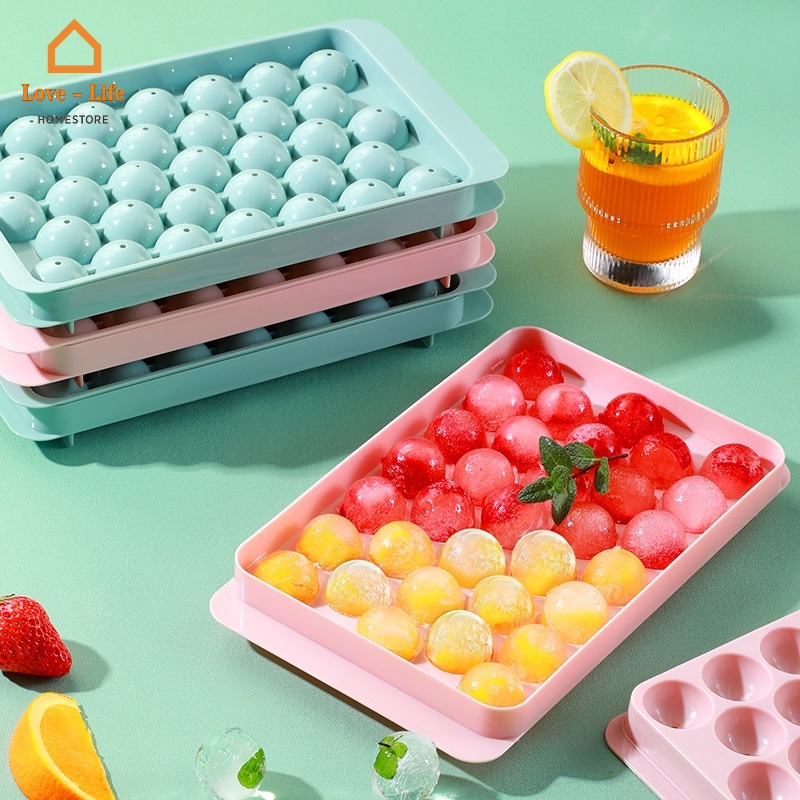 DIY Homemade Mini Ice Cube Mold With Lid/ 18/33 Cells Easy Release ...