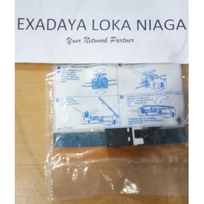 AMP Modular Jack Cat 6 / cat6 Black Original / COMMSCOPE | Shopee Malaysia