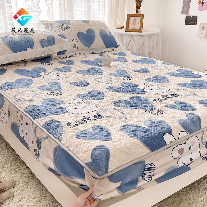 2022 New Padded Fitted Sheets Thick Mattress Protectors Cleaning Pads ...