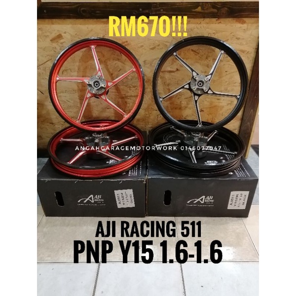 aji racing FG505 Fg511 PNP Y15 / rs150 (open hub) | Shopee Malaysia