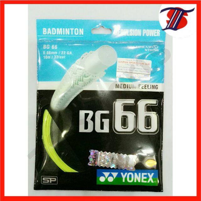 Yonex strings bg 66 sp sunrise 100% Original tali string badminton ...