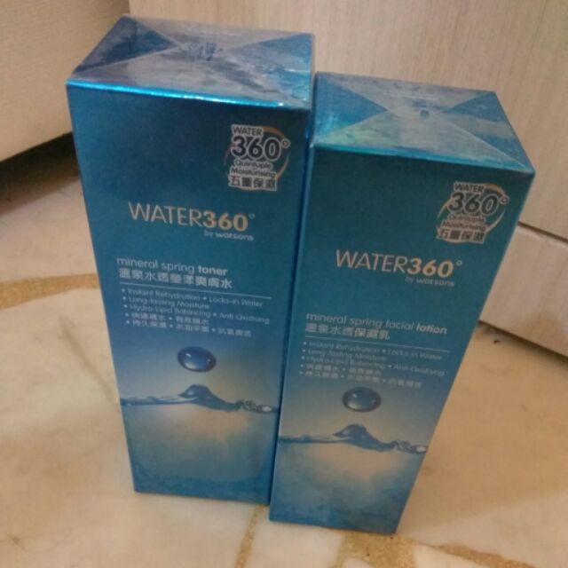 Water 360 by watsons mineral spring toner & facial lotion | Shopee Malaysia
