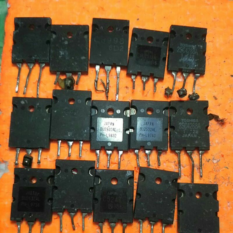 Horizontal TRANSISTOR NON DAMPER REMOVES LARGE BODY, GREAT AMPER CAN ...