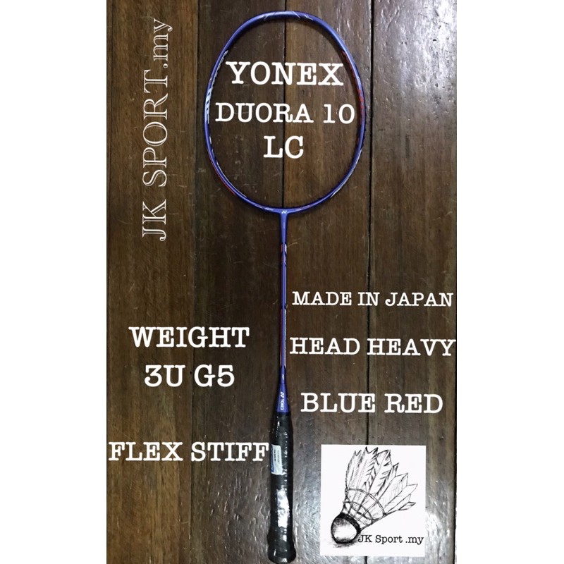 YONEX DUORA 10 LCW ( Blue Red ) BADMINTON RACKET | Shopee Malaysia