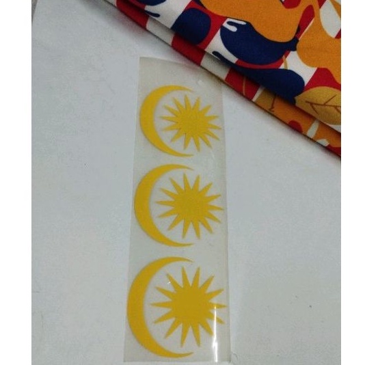 3PCS STICKER MERDEKA/STICKER BULAN BINTANG/IRON ON STICKER | Shopee ...