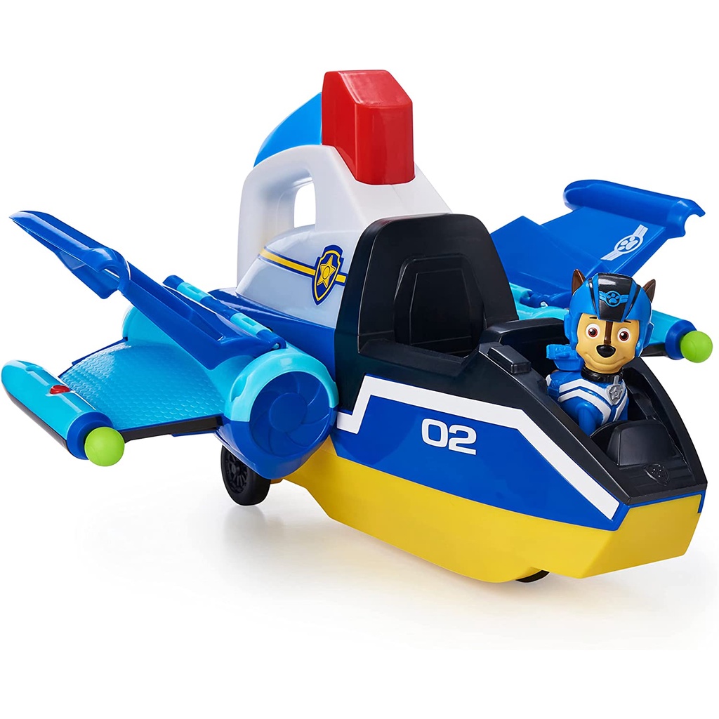 Paw Patrol Jet to The Rescue Deluxe Transforming Spiral Rescue Jet with ...