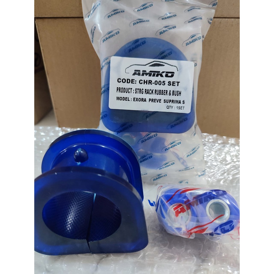 AMIKO STEERING RACK RUBBER & BUSH SETS ( CHR-005 ) PROTON EXORA PREVE ...