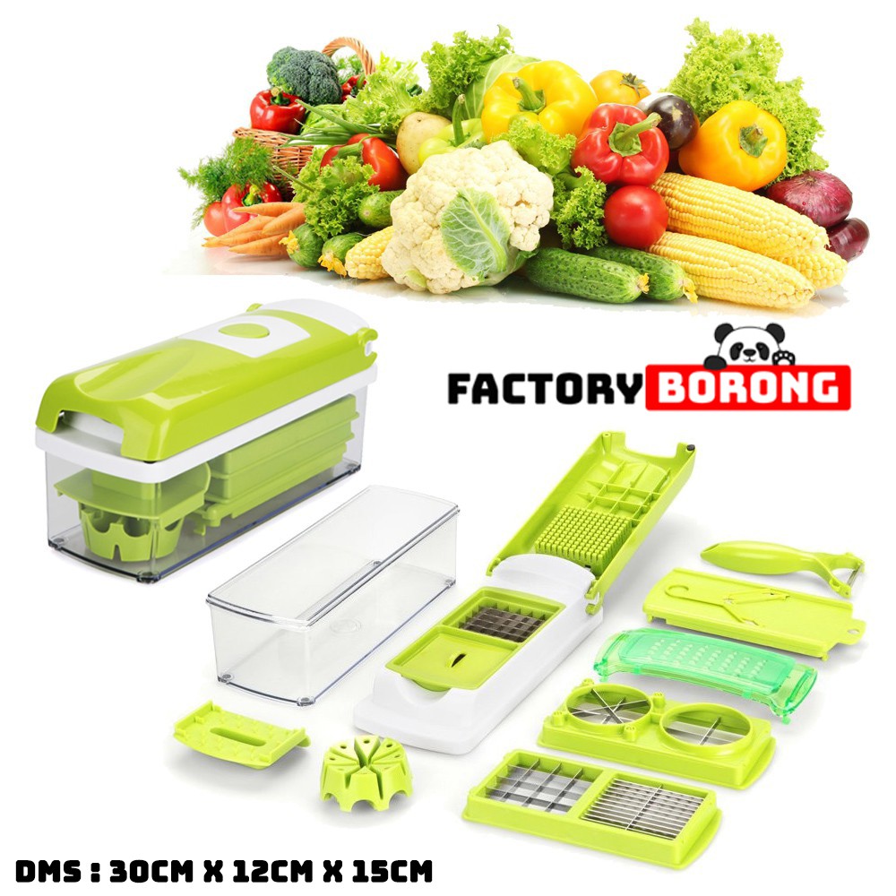 Mudah Digunakan Praktikal Vegetable Abs Chopper Set Penghiris Pemotong ...