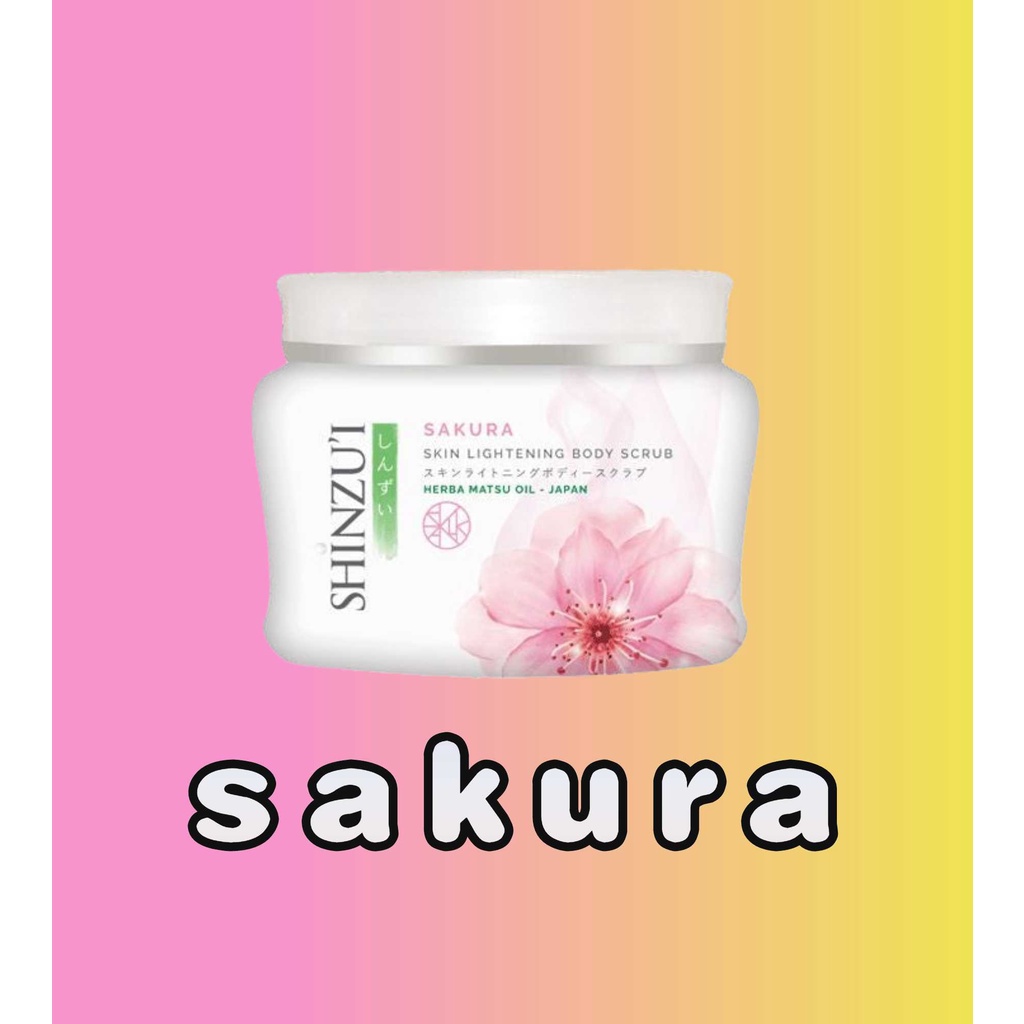 Shinzui Skin Lightening Body Scrub 200g (Matsu / Kirei / Hana / Myori ...