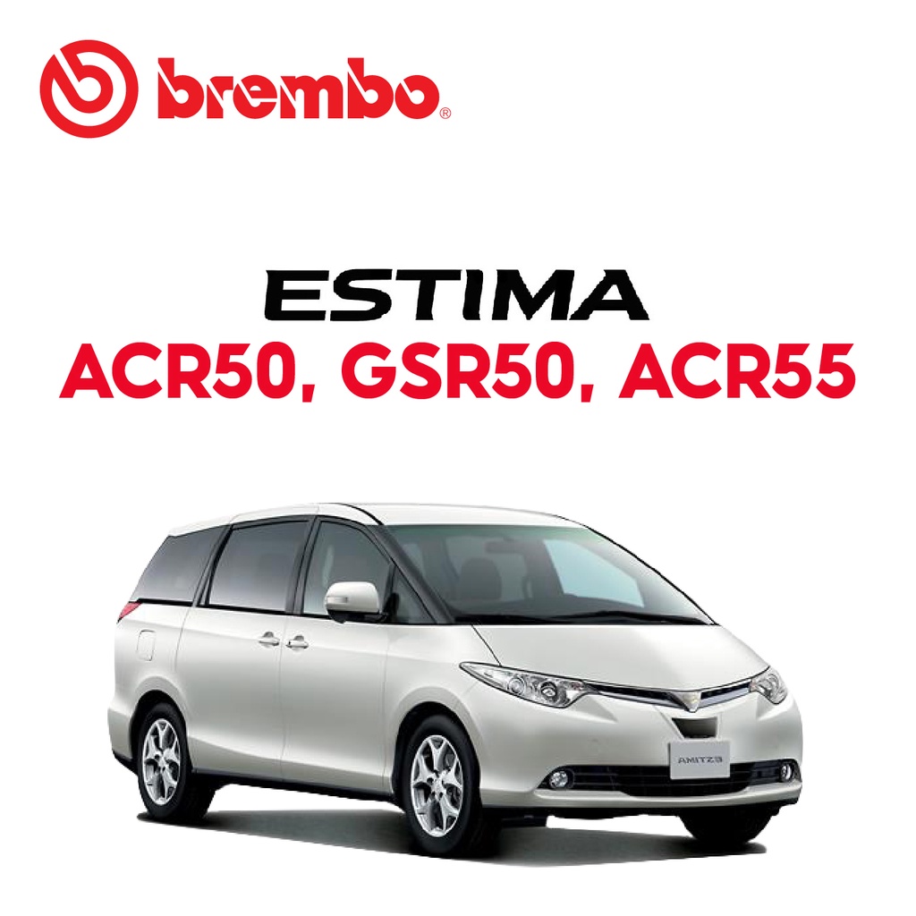 BREMBO Rear Pads (1 set) - Compatible with TYT Estima ACR50, GSR50'06 ...