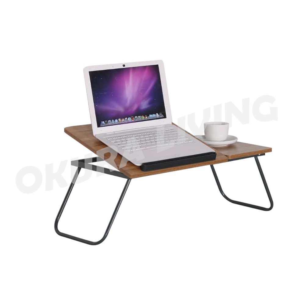 Meja Lipat Komputer Foldable & Adjustable Laptop Desk Portable Folding ...