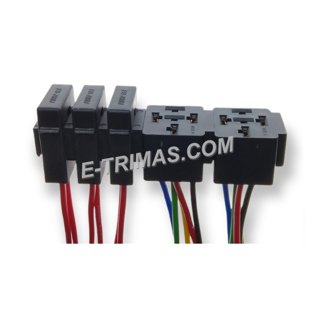 TRIMAS Universal 5 Pin Relay Socket Holder Connector Car Lorry Truck ...