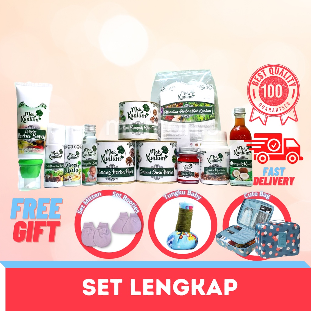 🔥HOT ITEM🔥 Mak Kuntum Set Bersalin Lengkap Postnatal Set Set Berpantang ...