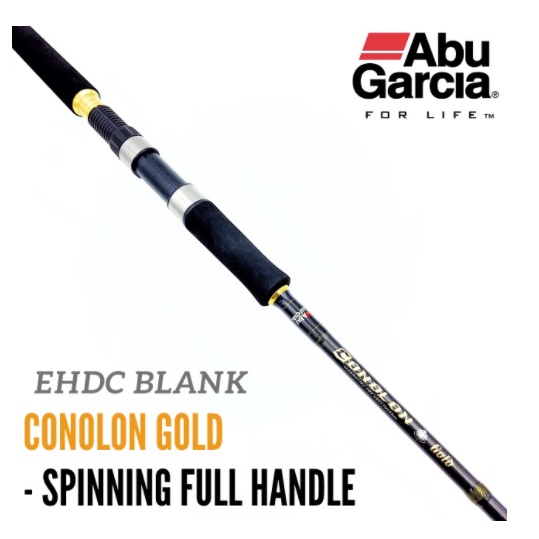 Abu Garcia Conolon Gold Spinning Full Handle Rod AND BAIT CASTING ROD ...
