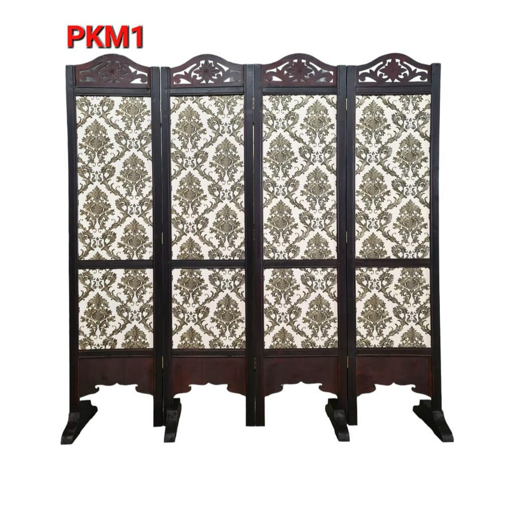 PEMBAHAGI RUANG KAYU / PARTITION KAYU ORIGNAL / WOODEN SCREEN DIVIDER ...