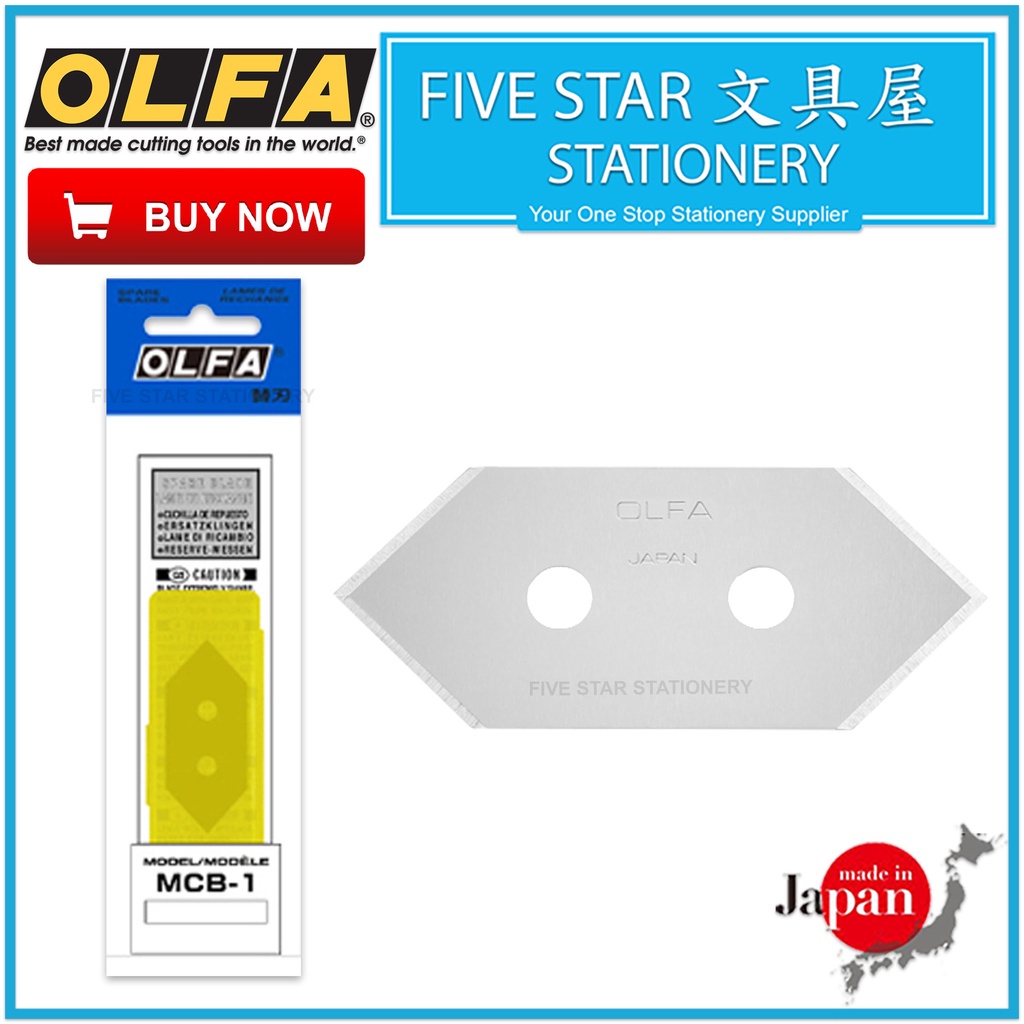 fivestar2u Olfa MCB-1 Mat Cutter Blade replacement Blade for Olfa MC-45 Mount Board Cutter Spare ...