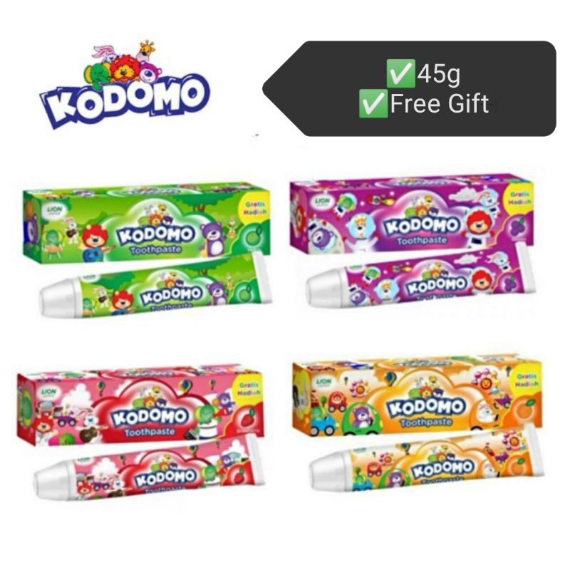 KODOMO LION KIDS TOOTHPASTE -EXTRA GIFT | Shopee Malaysia
