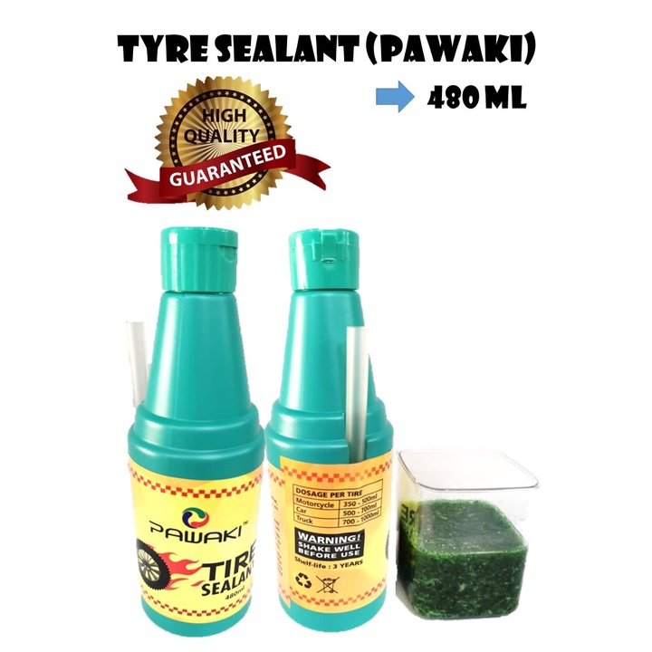 Tyre Sealer Sealant Motorcycle (PAWAKI) 480ML / Tayar Gum Motor LC135 / RS150 / EX5 / Y15ZR Y15 ...
