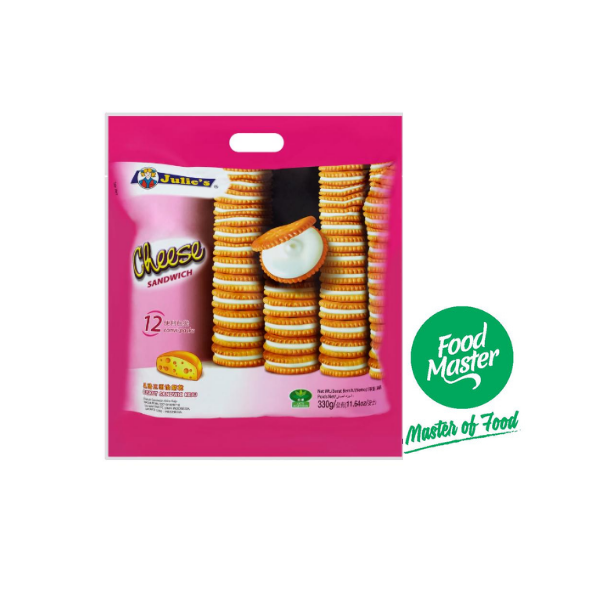 Julie's Sandwich Biscuits~Cheese Flavour @ 12 Convi-Packs 330g ( Free ...