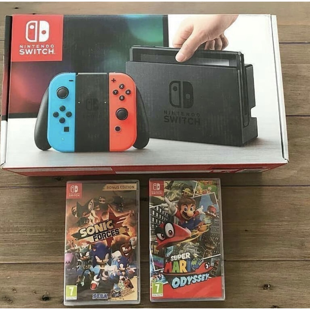 FLASH SALES!!! Brand New Nintendo Switch Neon Blue/Red Console + Screen ...