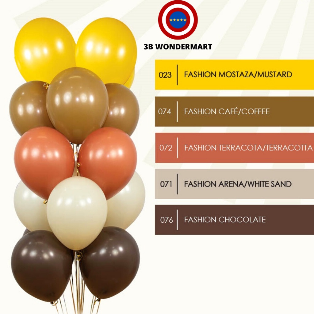 50pcs 12"/5" Sempertex Unique Colours Non Metallic Latex Colorful ...