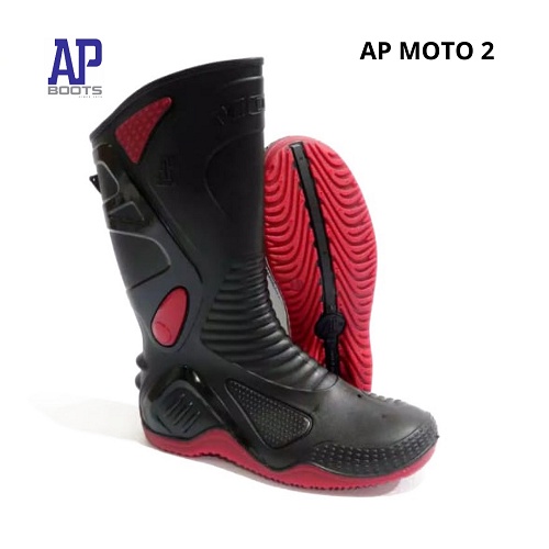 Ap BOOTS - AP BOOTS MOTO 2 BLACK RED SIZE 39 - 45 - AP BOOTS - AP BOOTS ...