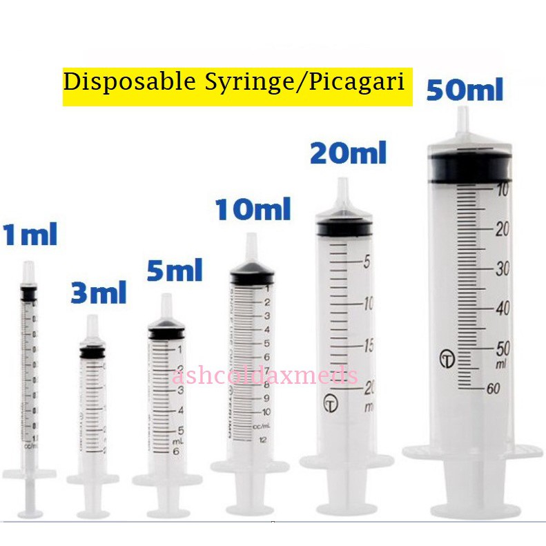 Disposable Syringe Slip Tip / Picagari Slip Tip (1ml/3ml/5ml/10ml/20ml ...