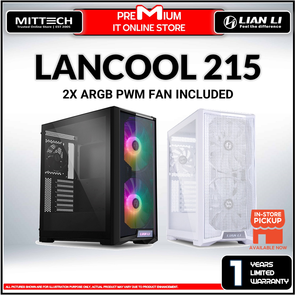 Lian Li Lancool 215 Best Budget Airflow Case | Two pre-installed 200MM ...