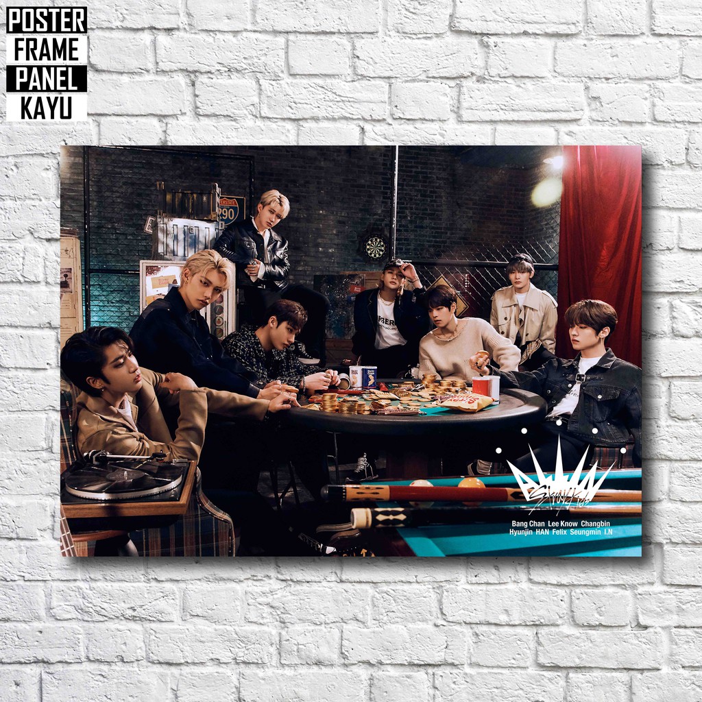 Poster Stray Kids Solid Wood Frame A4 SK004 | Shopee Malaysia