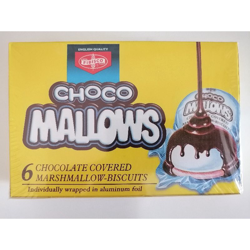 CHOCO MALLOWS 6 Pcs Chocolate Covered Marshmallow Biscuits (HALAL ...