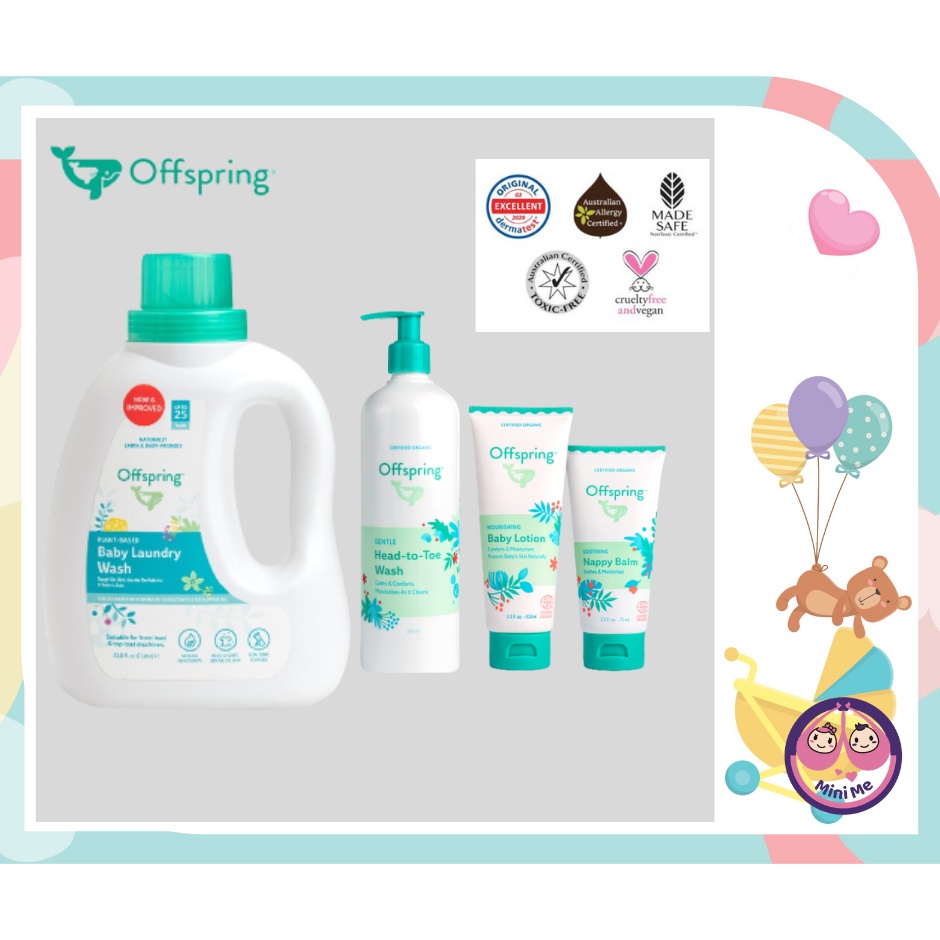Offspring Baby Laundry Wash (1L)/ Head to Toe Wash (500ml)/ Baby Lotion ...