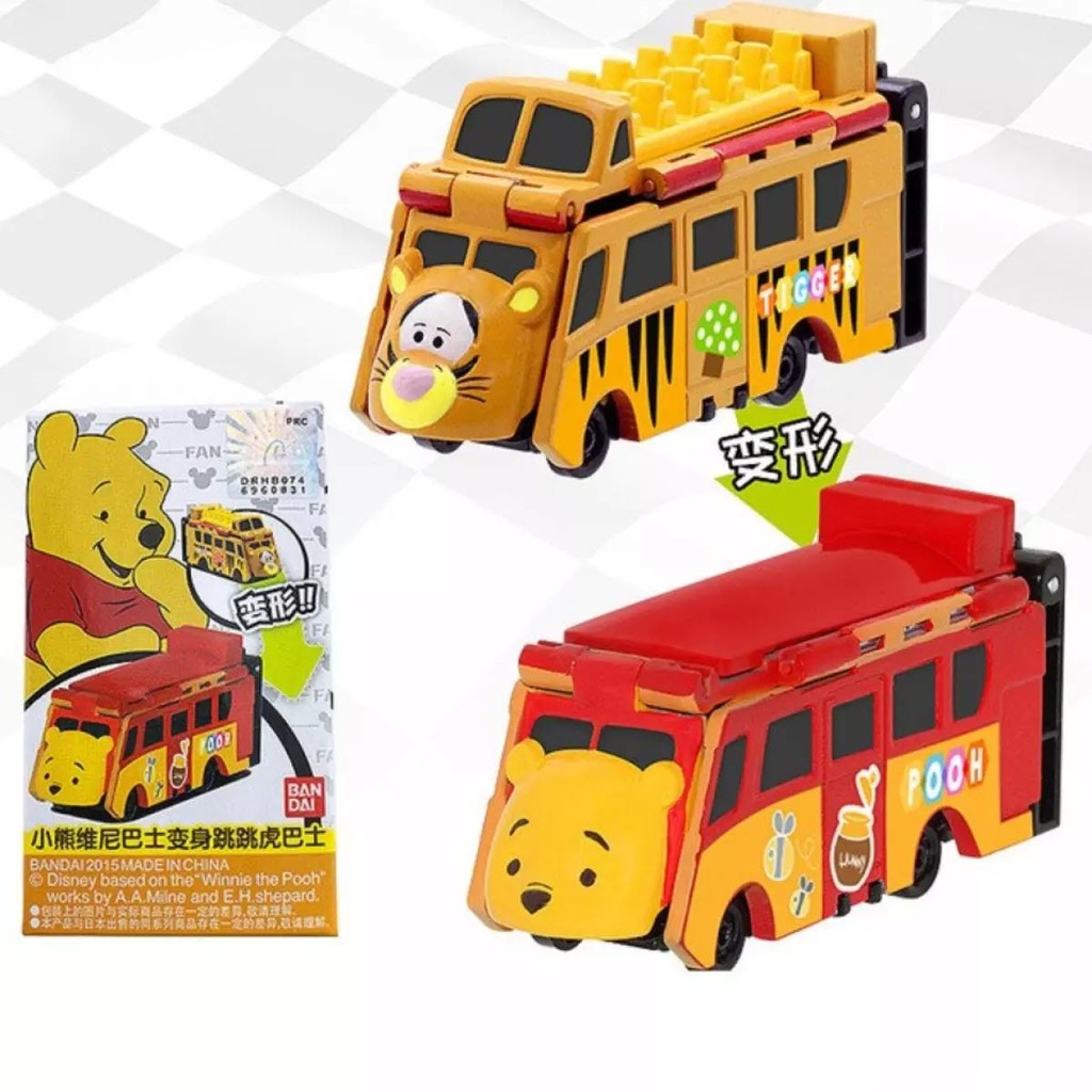 Bandai Disney Winnie The Pooh And Tigger Transformable Bus Vehicle ...
