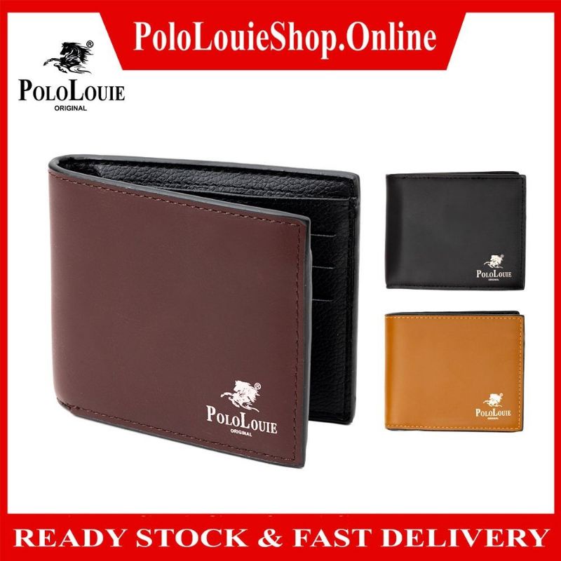 Original Polo Louie Top New Synthetic Leather Short Trifold Wallet For ...