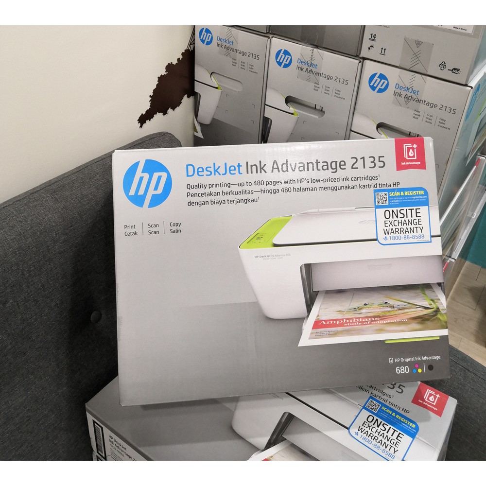 HP Deskjet Ink Advantage 2135 All In One Printer -3 YEARS WARRANTY (F5S29B) | Shopee Malaysia