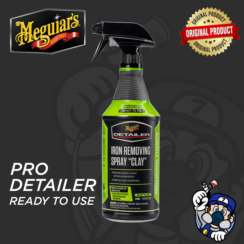 MEGUIAR'S Iron Removing Spray Clay - Industrial Fallout & Iron Remover ...