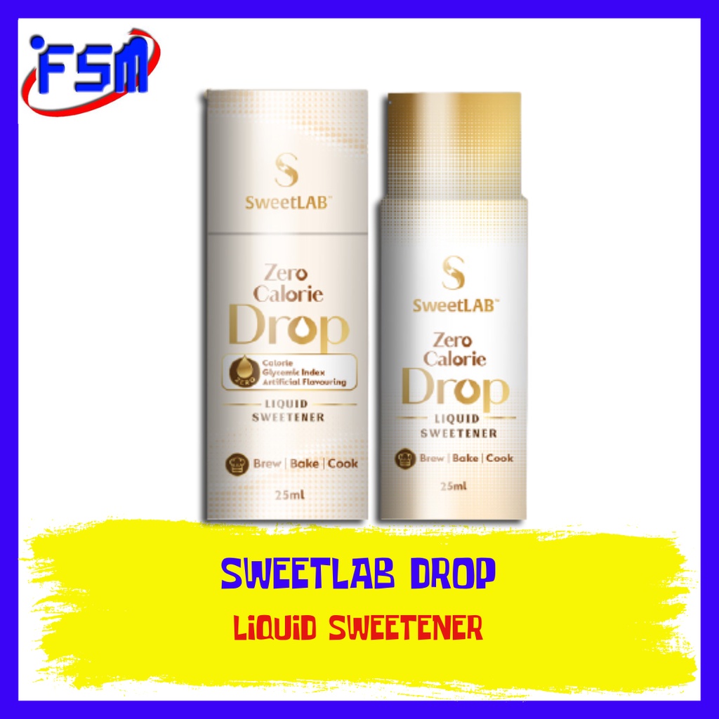 SweetLAB Zero Calorie Drop/Liquid Sweetener - 25ml [HALAL/Diet/Diabetic ...