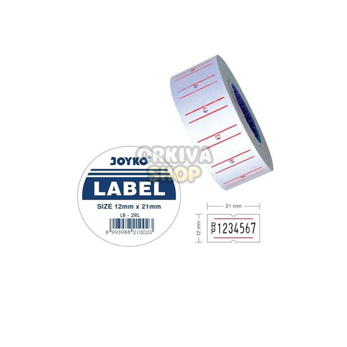 Price Label / Roll label Joyko LB-2RL5500 (1 ROW) | Shopee Malaysia